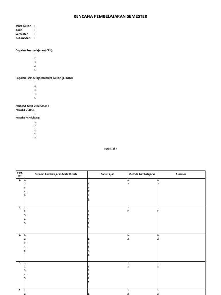 RPS Format 2017 | PDF