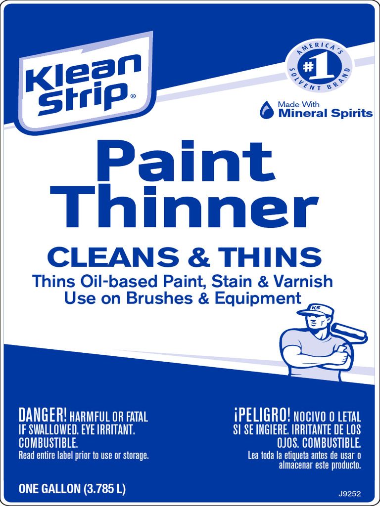 Paint Thinner: Cleans & Thins | PDF | Paint | Varnish