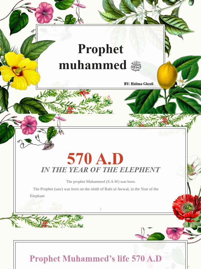 Halima Ghzeil - Prophet Muhammed | PDF | Muhammad | Mecca
