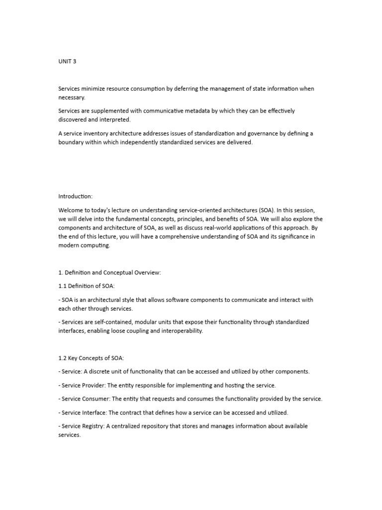 SOA Material | PDF | Service Oriented Architecture | Systems Architecture