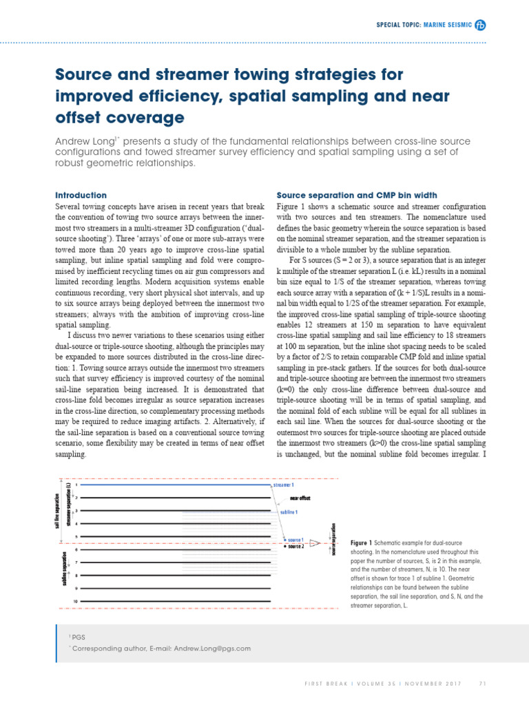 A - 2017 - Long - Source and Streamer Towing Strategies For Improved Efficiency, Spatial ...