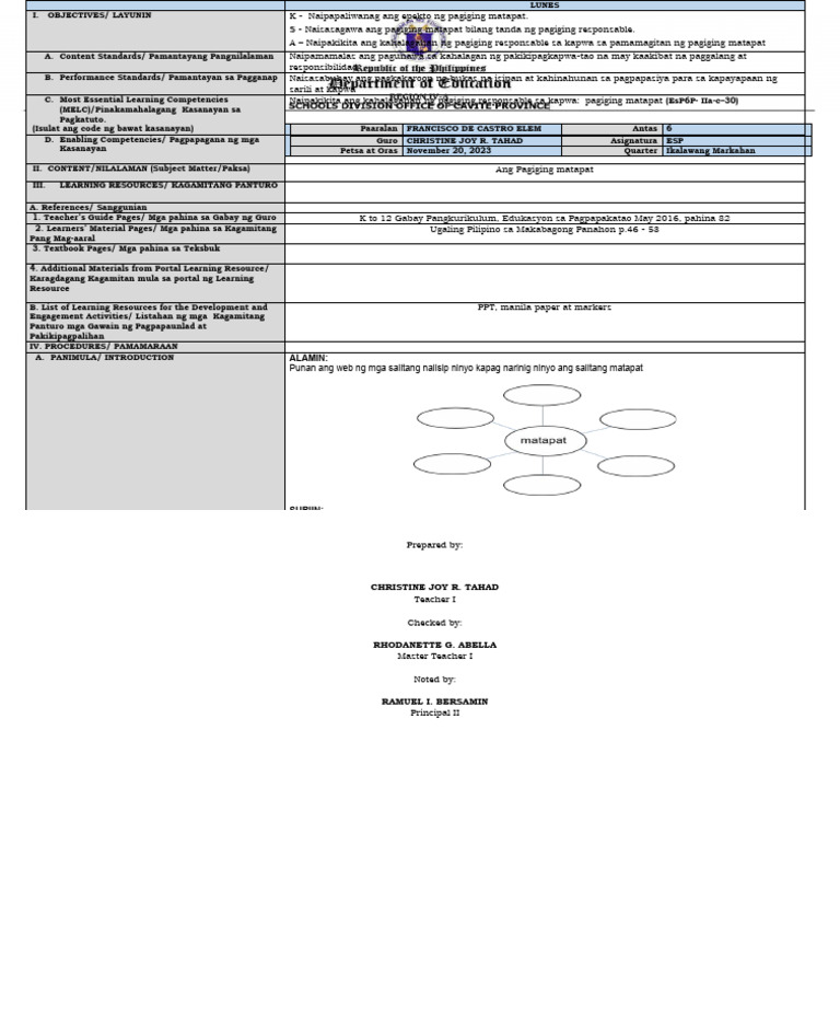 Q2 - Esp-Week3 Day1 | PDF