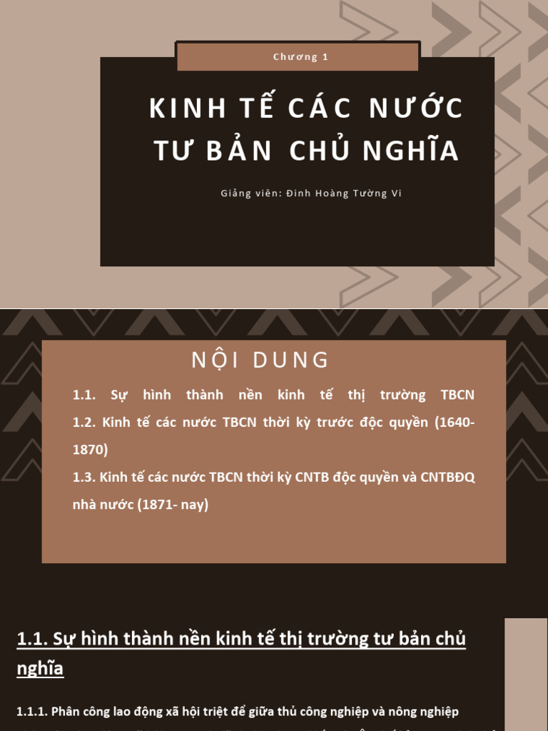 Chuong 1 Kinh Te Cac Nuoc Tu Ban Chu Nghia | PDF