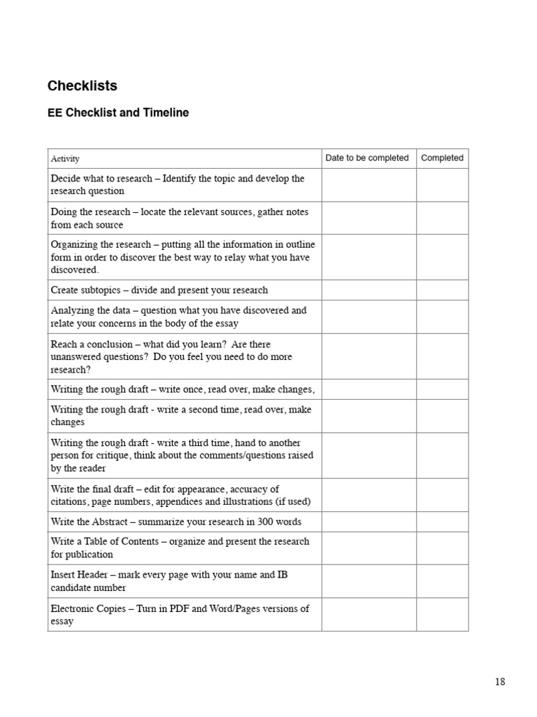 Ee Checklist | PDF | Written Communication | Human Communication
