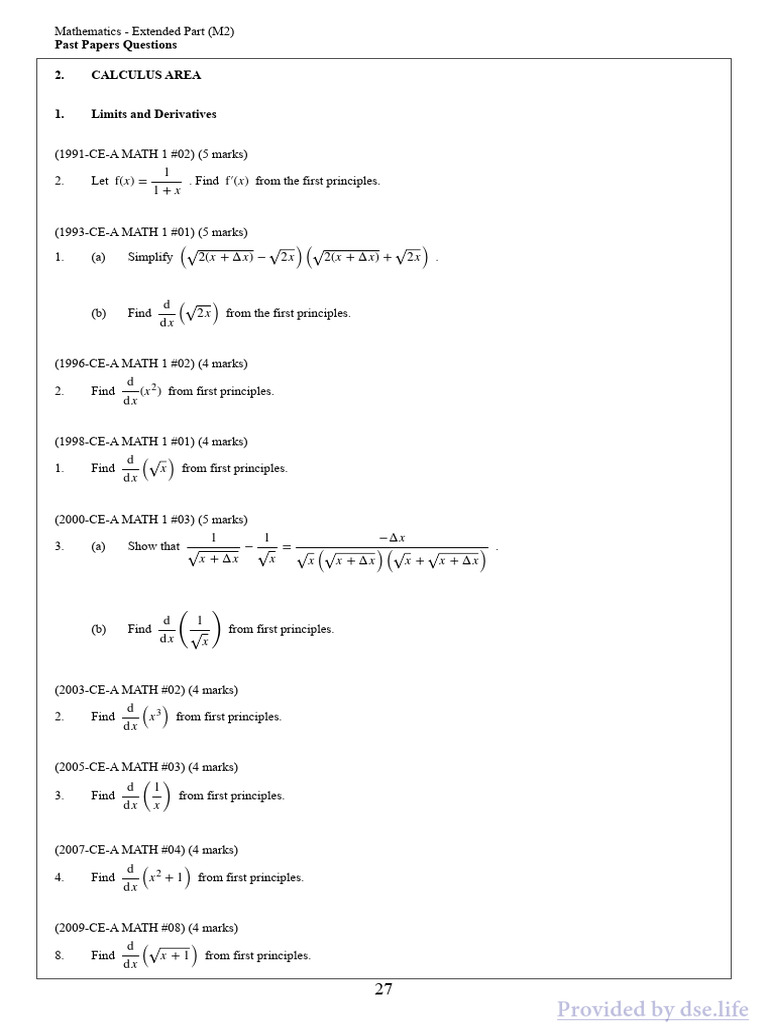 Limits and Derivatives | PDF | Mathematics | Mathematical Analysis