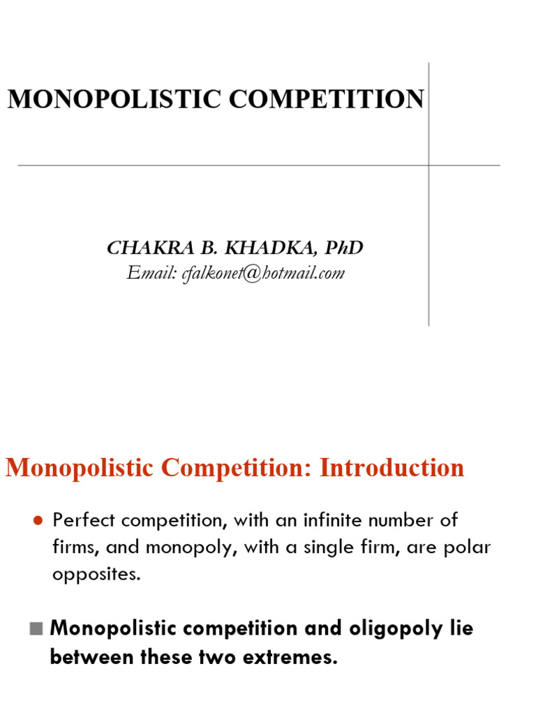 UNIT V III - Monopolistic Competition | PDF | Monopoly | Profit (Economics)