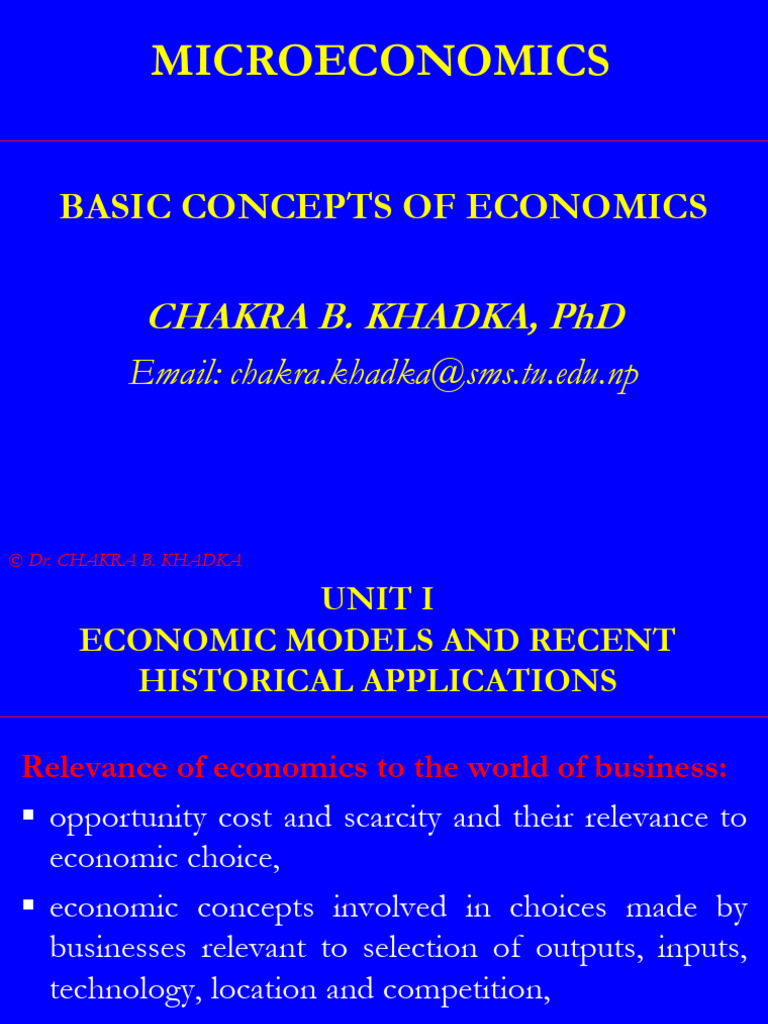 Unit I I - Economic Models | PDF | Economics | Microeconomics