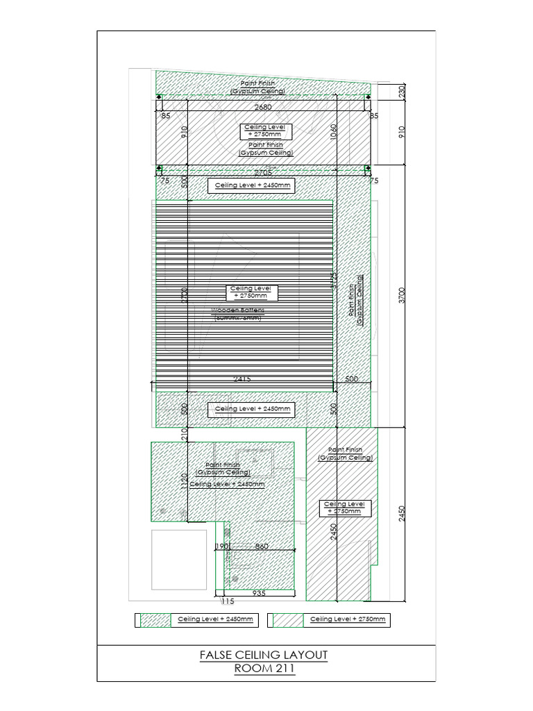 False Ceiling Layout | PDF