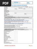 Food Handlers Medical Screening Form | PDF | Medical Specialties ...