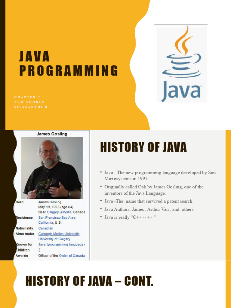 Java And Its Features Pdf Java Programming Language Java Software Platform