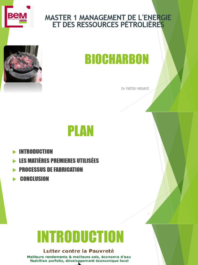 Valorisation du Biocharbon au Sénégal | PDF
