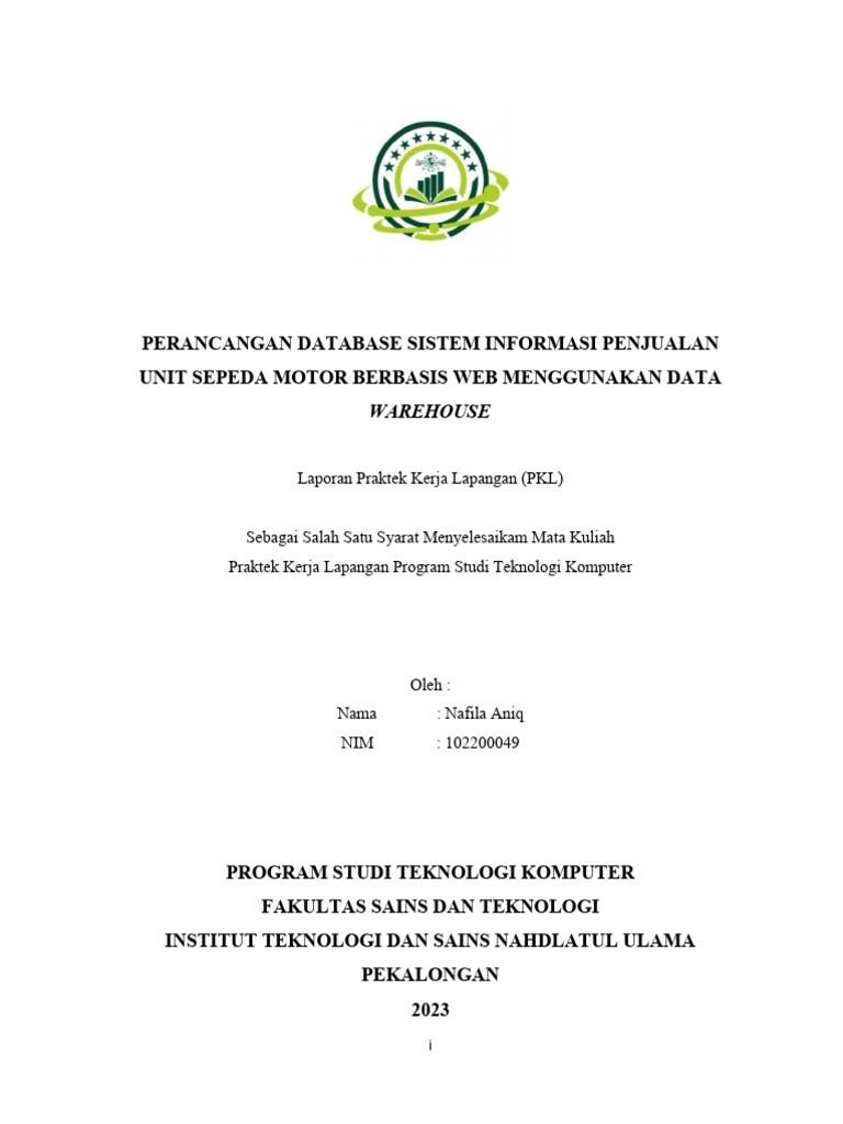 LaporanMagang Nafila-1 | PDF