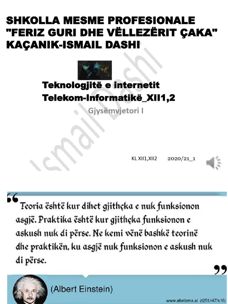 Teknologjitë e Internetit | PDF