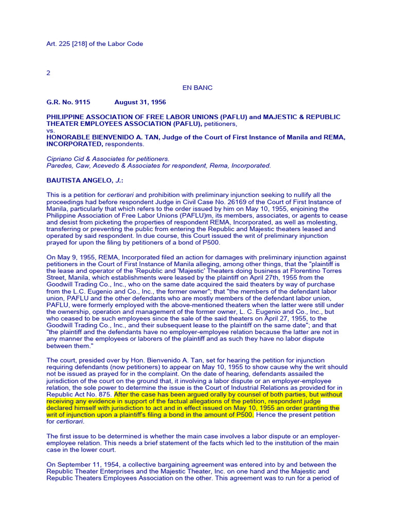 Full Text in Arts. 225 To 229 of The Labor Code | PDF | Strike Action ...