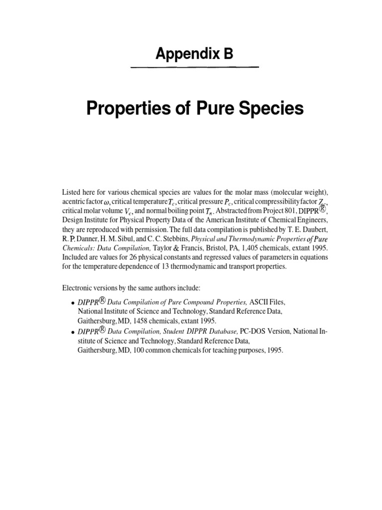 Appendix B Thermo | PDF | Oxide | Acetic Acid