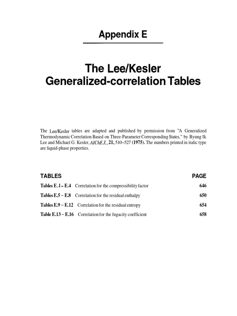 Appendix e Thermo | PDF | Teaching Methods & Materials | Science ...