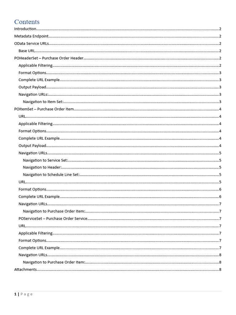 OData Services Documentation | PDF | Computing | Information Technology Management