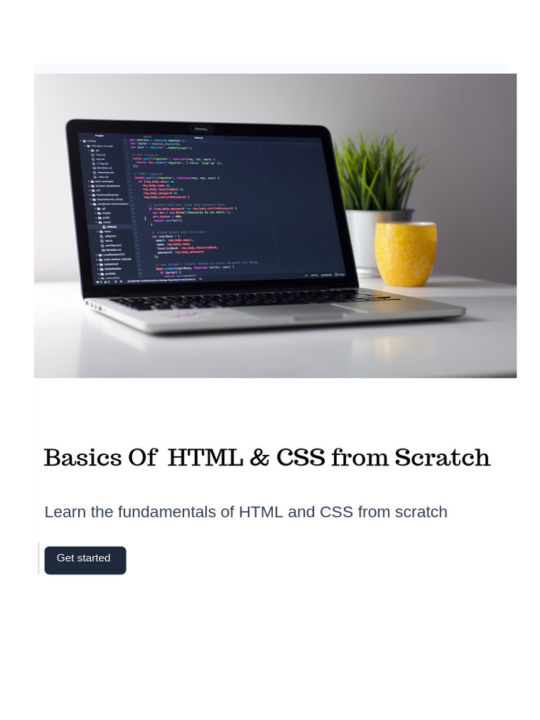 Basics of HTML and Css From Scratch PDF | PDF | Html | Html Element