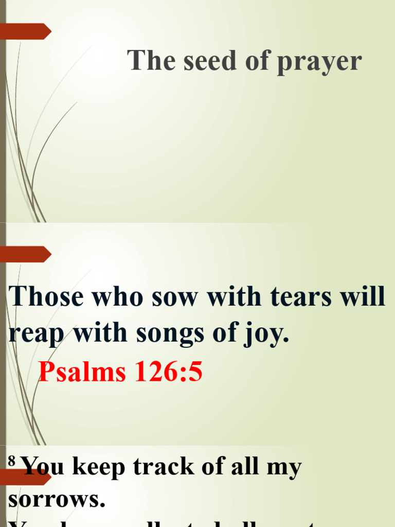 A Seed of Prayer | PDF