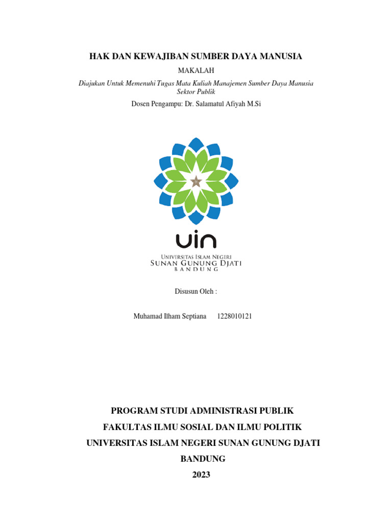 MSDM Uas Mandiri | PDF | Hukum