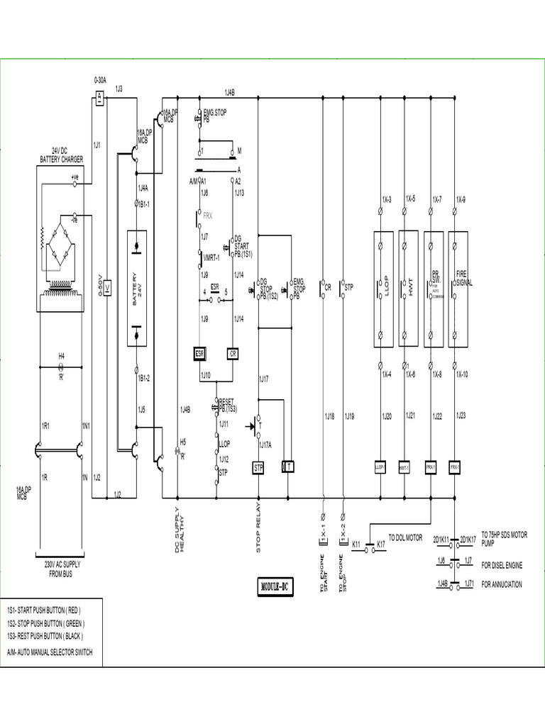 Fire - Fighting - Panel - DG - Auto - Start - Control - Circuit | PDF