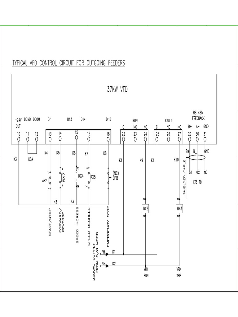 MCC PANEL VFD Control Circuit Starter | PDF