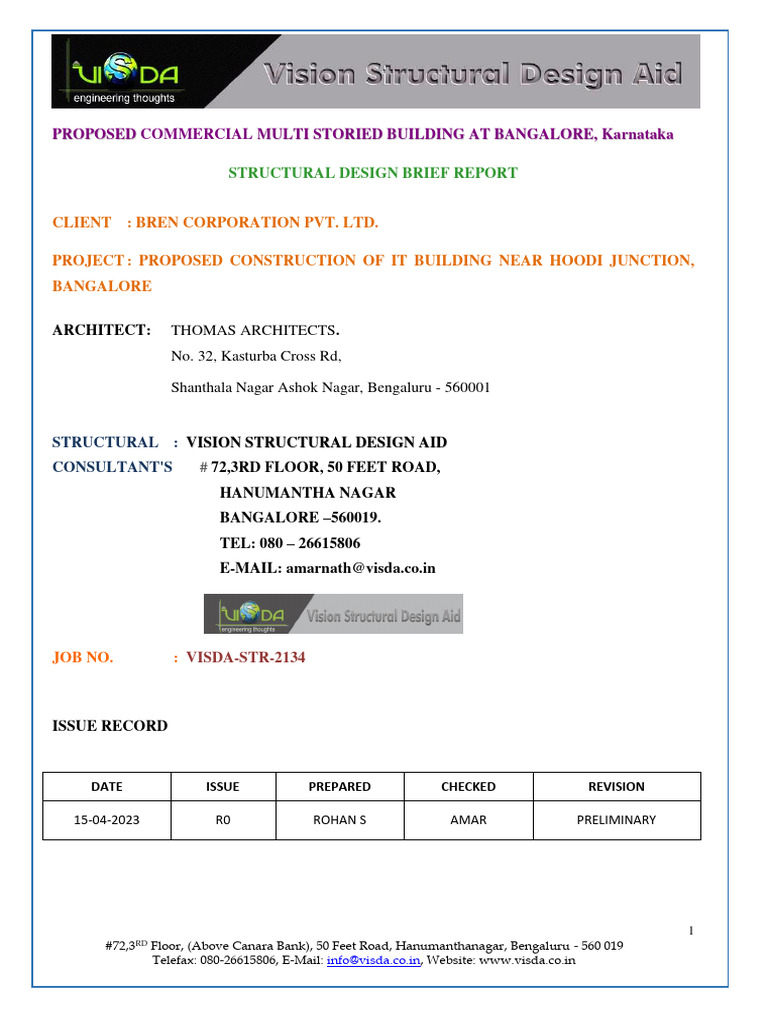 Bren DBR 15-04-2023 | PDF | Concrete | Structural Steel