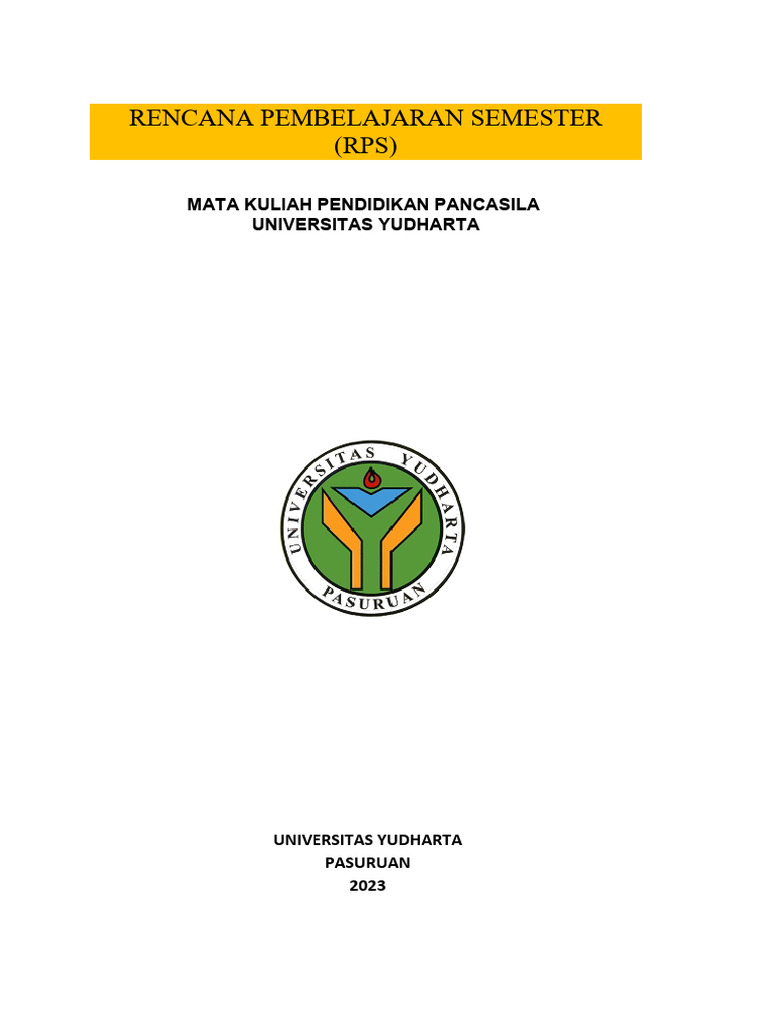 RPS Pancasila - Uyp 2023-2024 | PDF