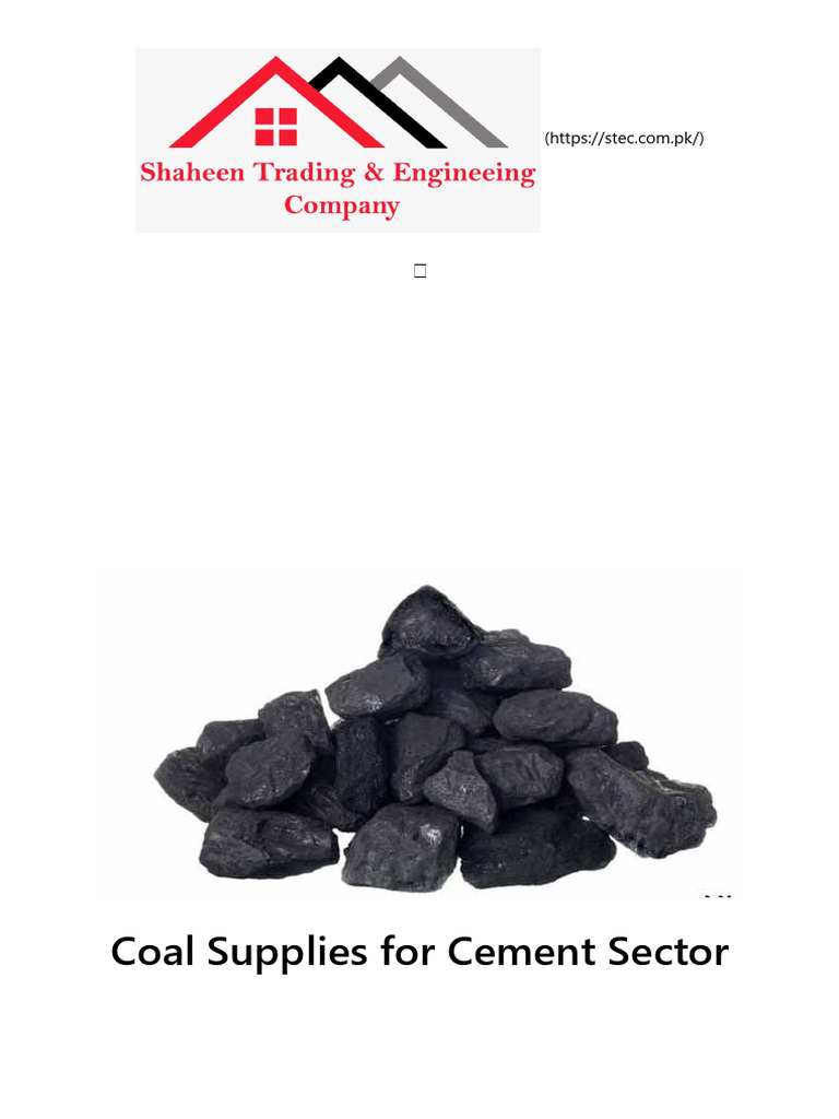Coal Supplies For Cement Sector - Shaheen Trader and Engineering | PDF ...