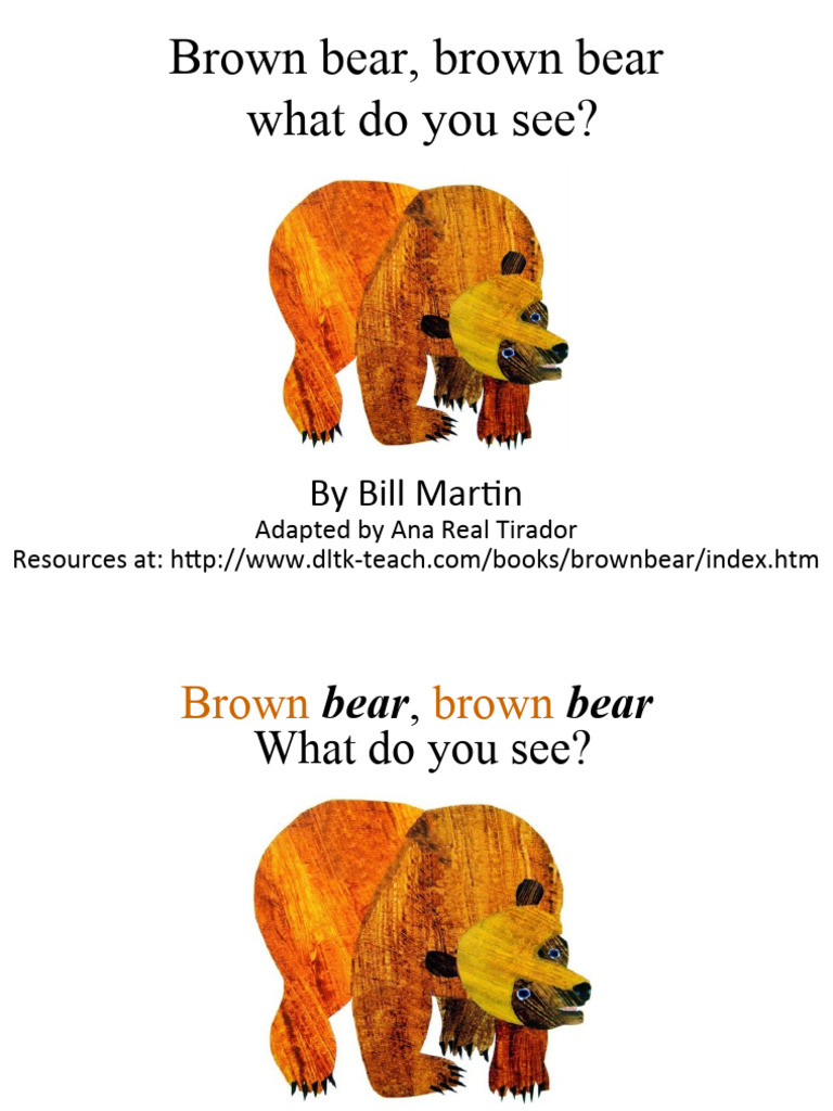 Brown Bear Story and Resources | PDF