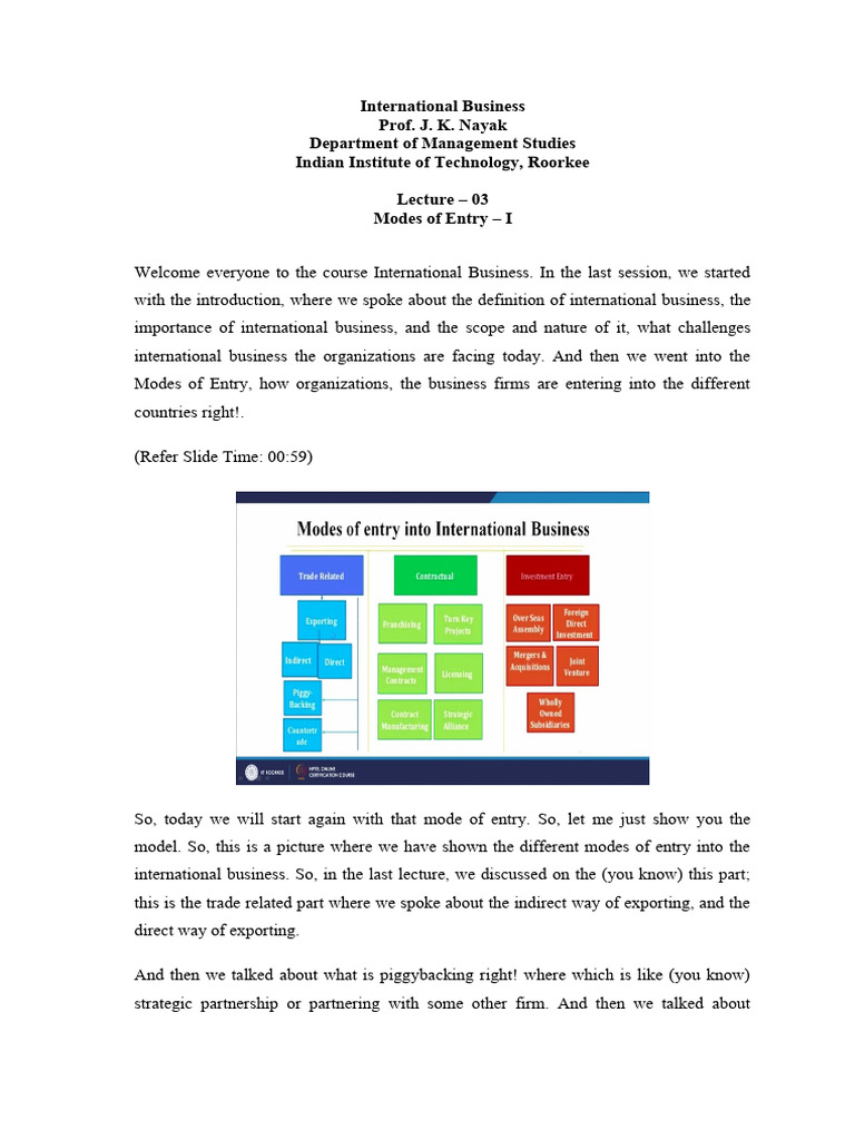 Lec 3 | PDF | Franchising | License