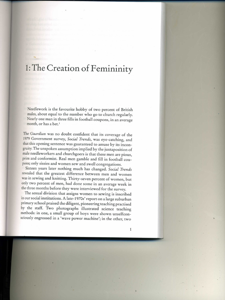 Parker The Creation of Feminity | PDF