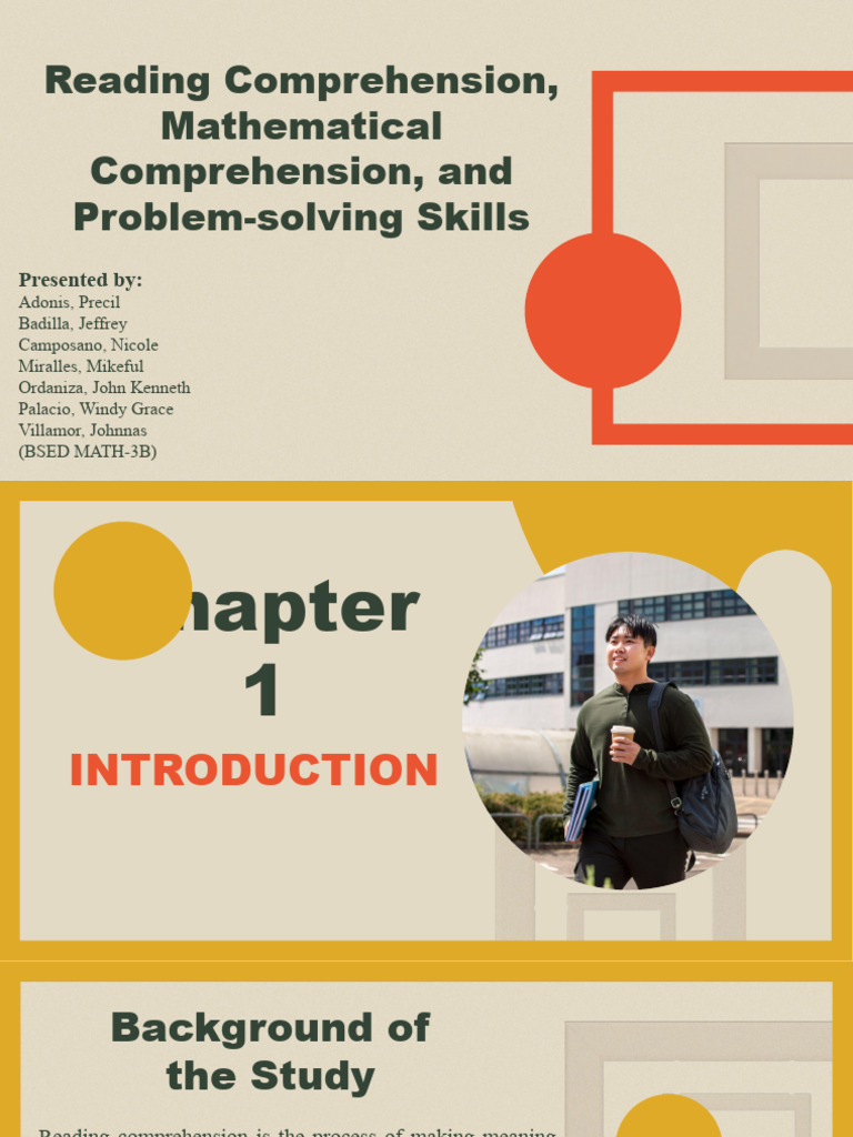 Reading Comprehension Mathematical Compehension and Problem Solving Skills 3B6 | PDF | Reading ...