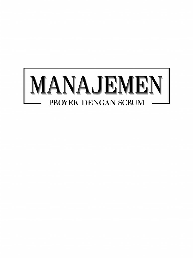Manajemen Proyek Dengan Scrum | PDF | Seni | Komputer