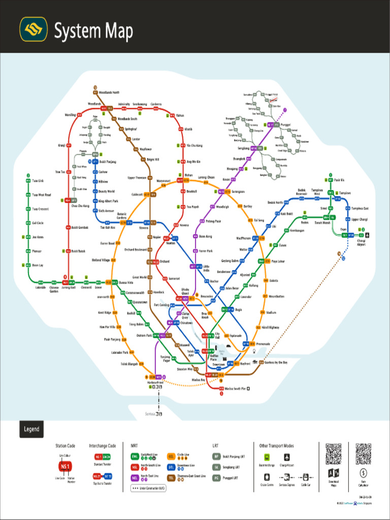 Singapore SMRT System Map | PDF