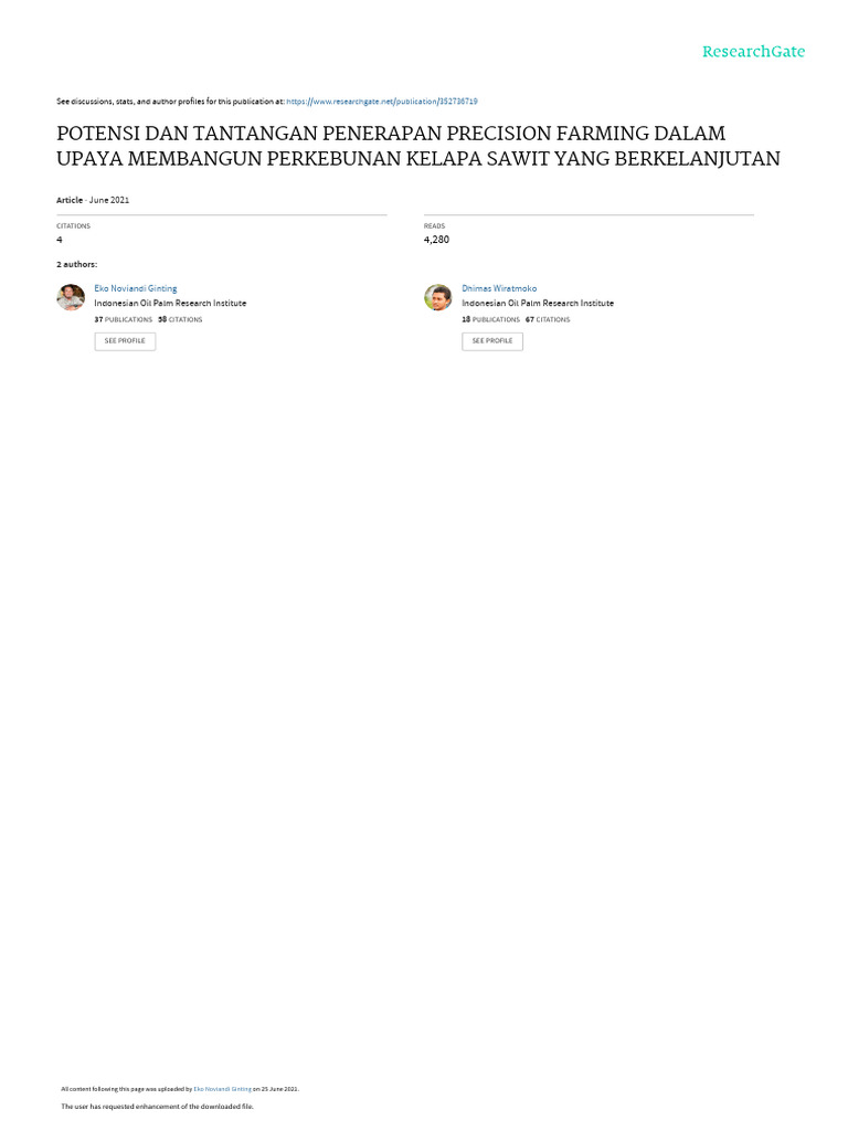 Potensi Dan Tantangan Penerapan Precision Farming Dalam Upaya Membangun ...