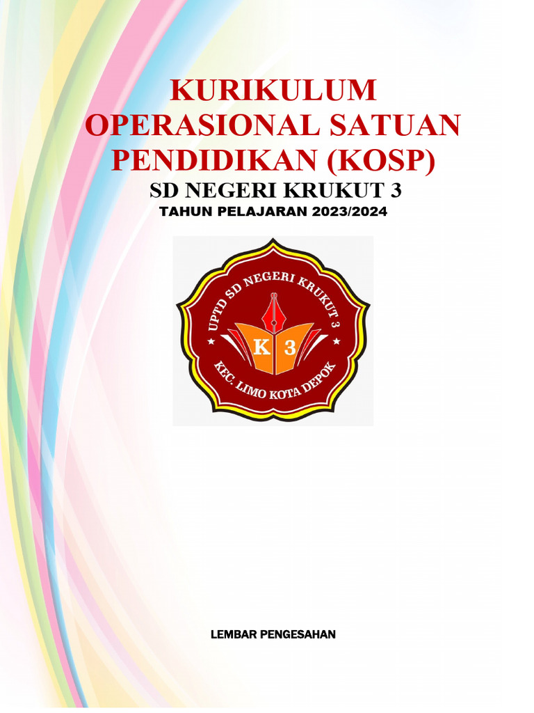File Lengkap Kosp SDN Krukut 3 2023-2024 | PDF