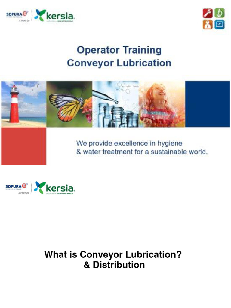 Operator Training Conveyor Lubrication - 35344 | PDF