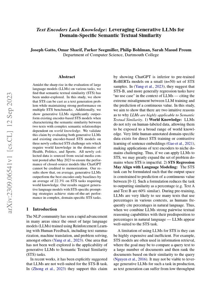 Text Encoders Lack Knowledge: Leveraging Generative Llms For Domain-Specific Semantic Textual ...