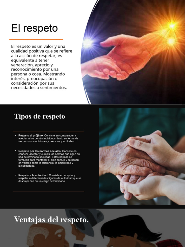 Tipos y ventajas del respeto | PDF