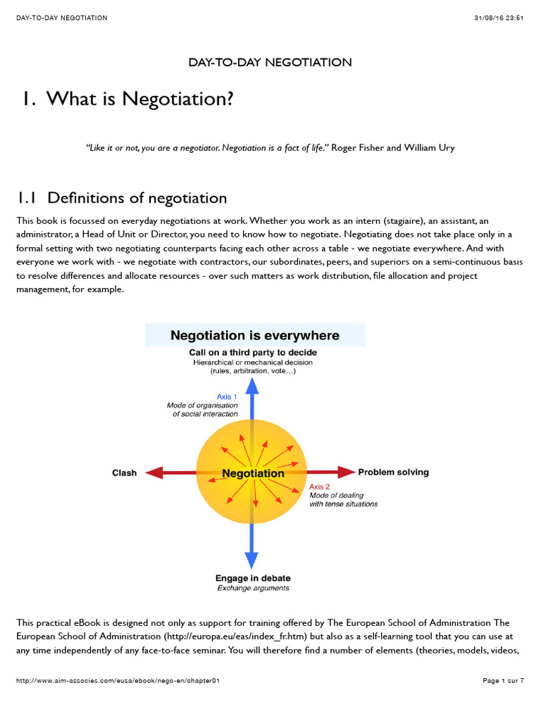 Everyday Workplace Negotiation Guide | PDF | Negotiation | Rationality