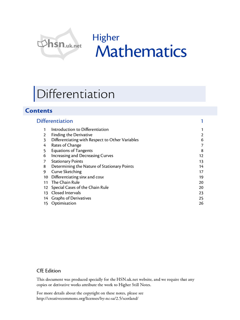 Differentiation | PDF | Derivative | Velocity