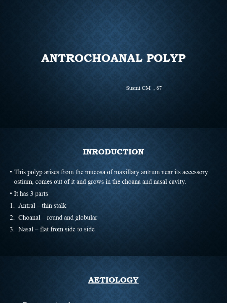ac polyp | PDF | Human Head And Neck | Human Anatomy