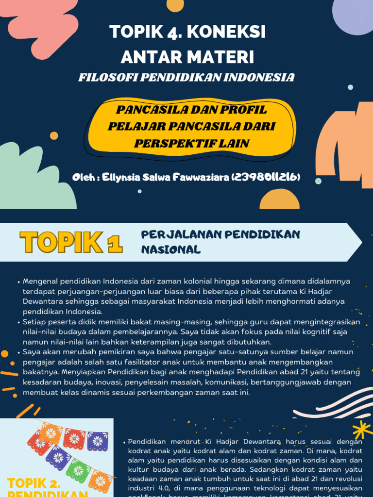 Topik 4. Koneksi Antar Materi-Fpi | PDF
