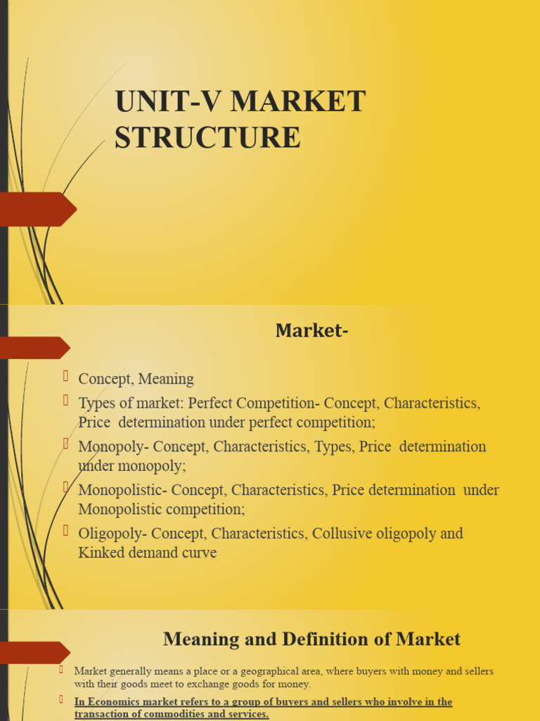 Unit 5 Markets | PDF
