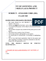 Class XII English Project Topics Complete | PDF | Essays
