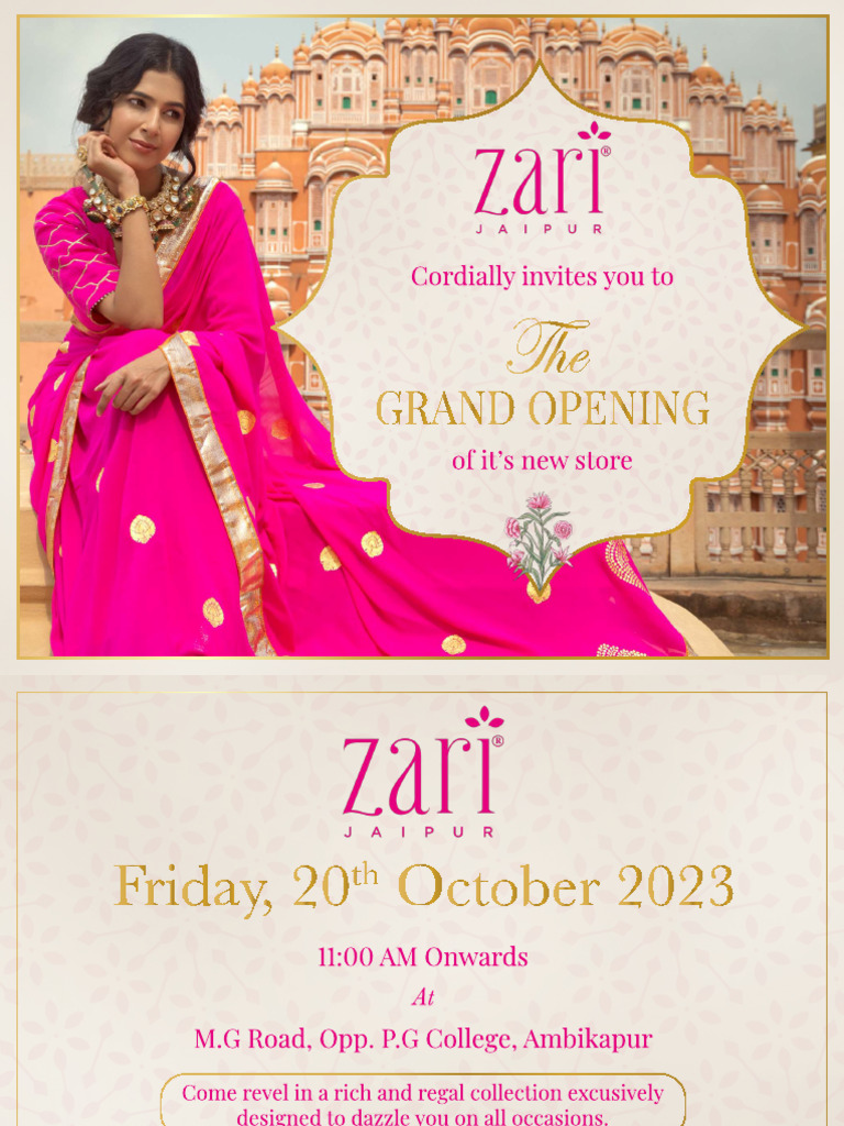 Zari Ambikapur Invite | PDF