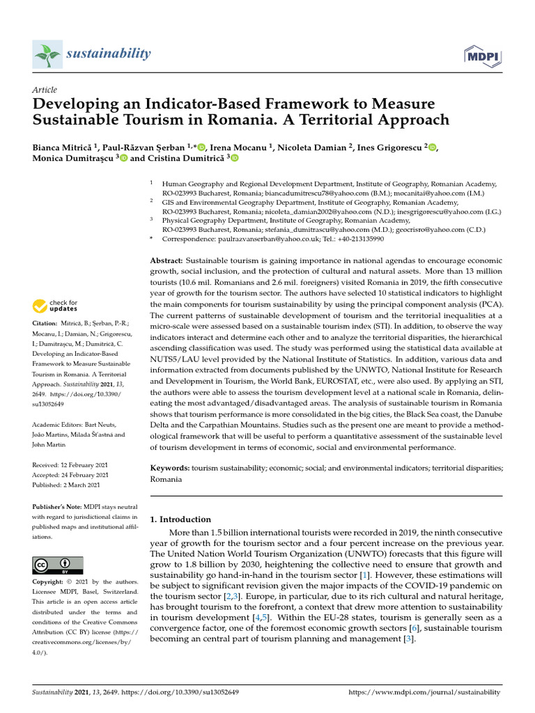 Sustainability 13 02649 v2 | PDF | Science & Mathematics