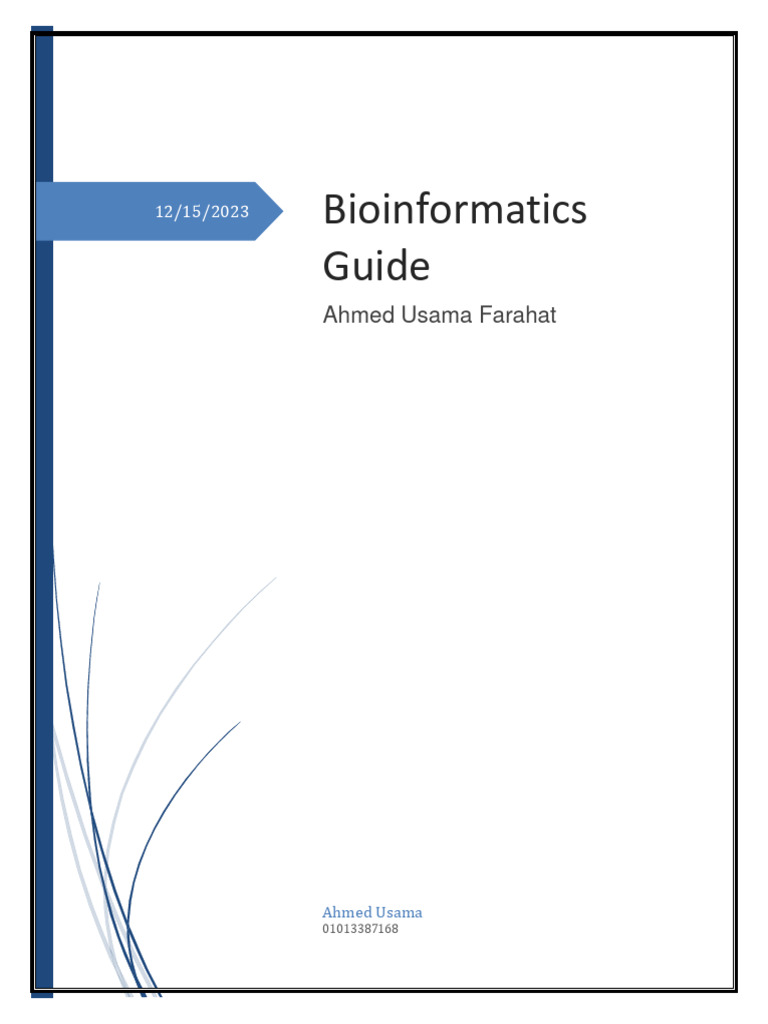 Bioinformatics Guide - 231224 - 123802 | PDF | Bioinformatics ...
