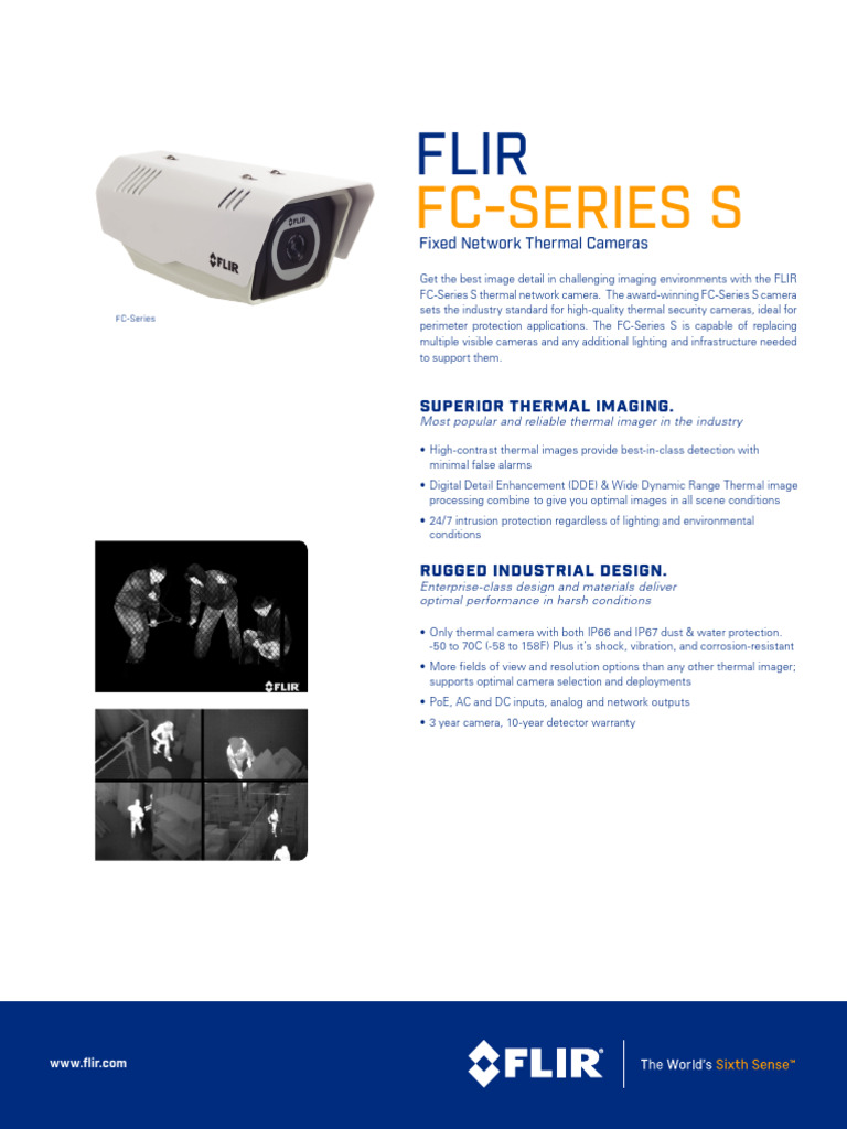 FLIR-FC-Series-S-Datasheet | PDF | Camera | Thermography